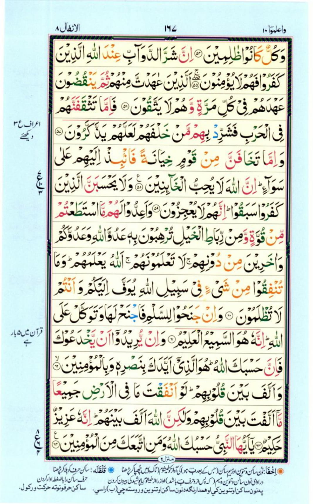 Reading Al Quran Part / Chapter / Siparah 10 Page 167