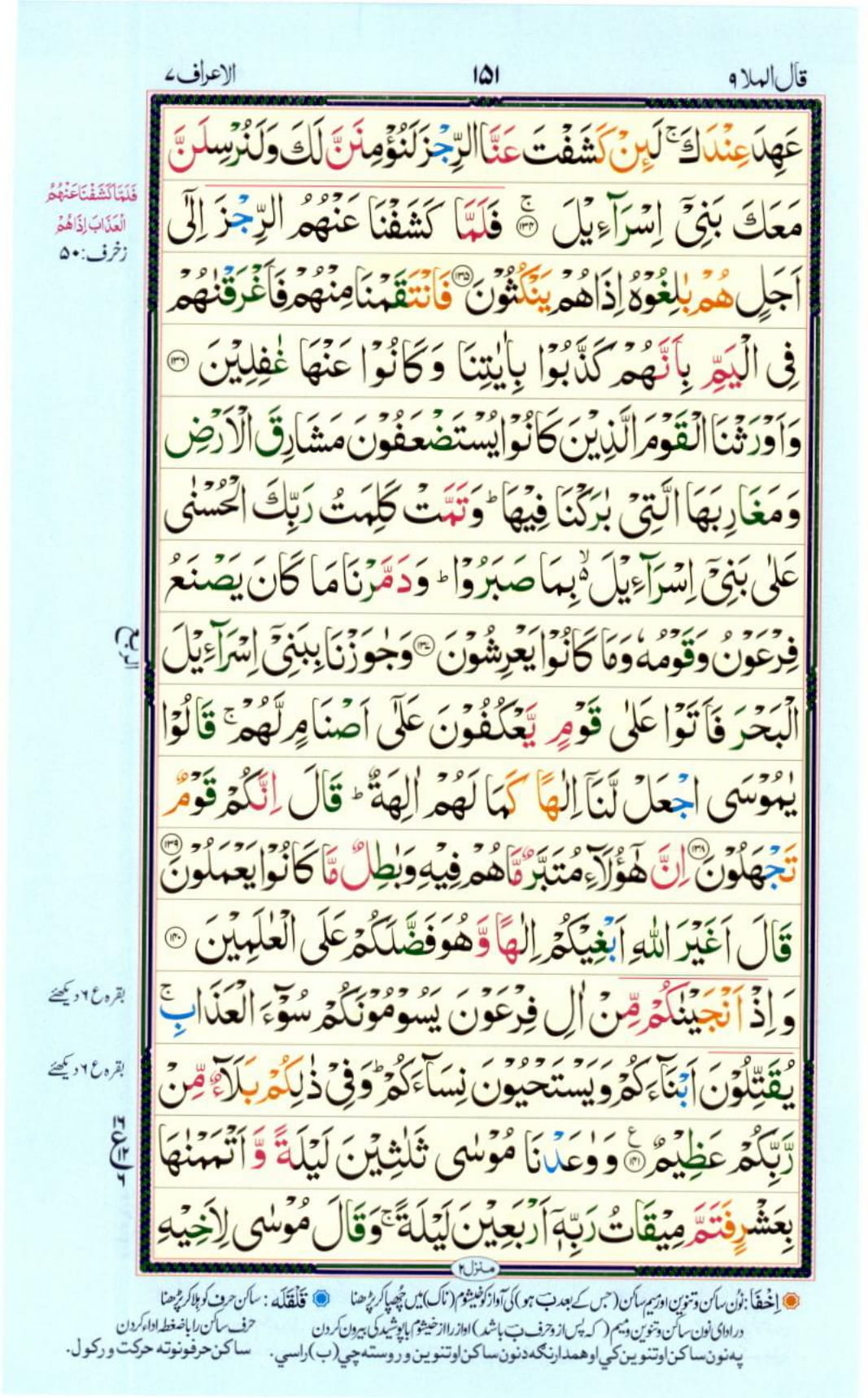 Reading Al Quran Part / Chapter / Siparah 9 Page 151